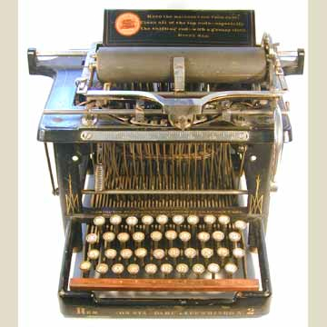 The Remington Model 2 Typewriter Allows Typing Both Upper and Lower ...
