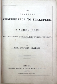 Charles Knight Publishes Cowden Clarke's Concordance to Shakespeare ...