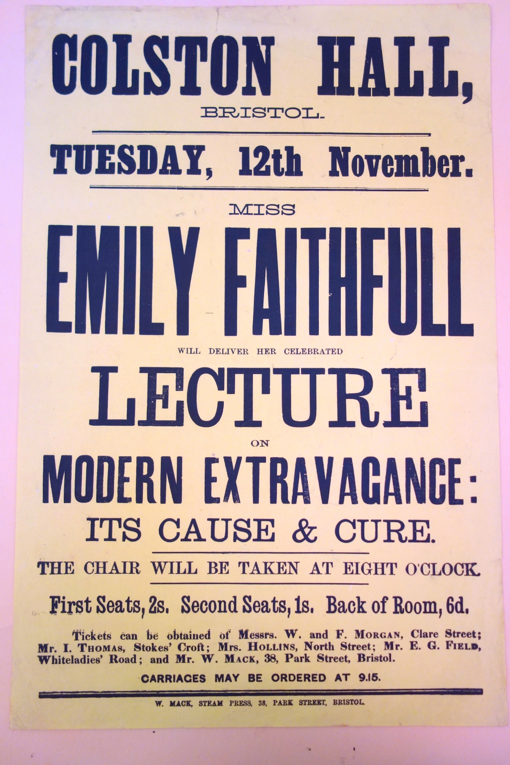 Emily Faithfull's Victoria Press Publishes the History of "Strike ...