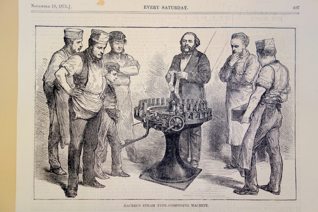 William Martin Applies Jacquard Technology to Typesetting Machinery ...