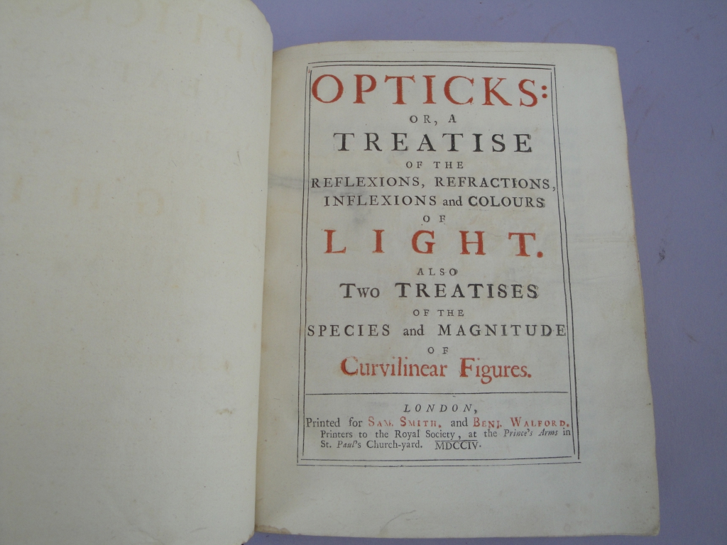 Opticks: Isaac Newton's Theories of Light & Color . . . : History of ...