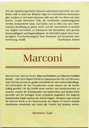 Hell Markets the First Digital Typeface: Marconi Designed by Hermann ...