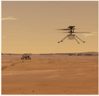 NASA's Ingenuity, a Small Robotic Helicopter, is the First Powered ...