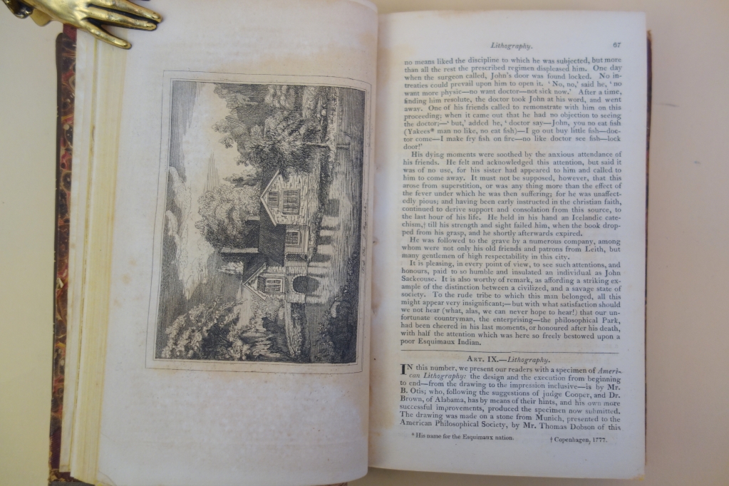 The First Lithograph Printed in the United States : History of Information